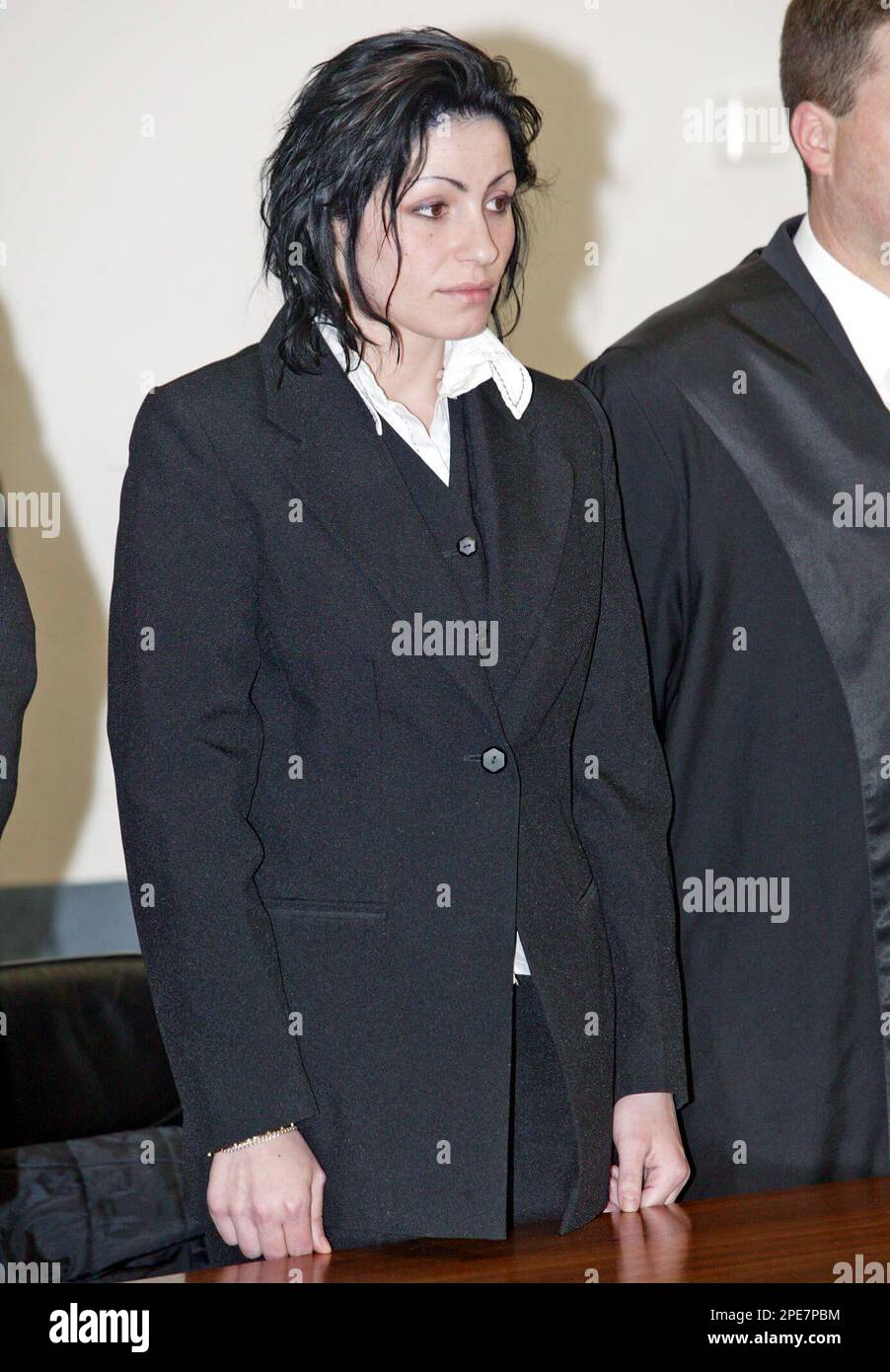 Zaneta Copik, die wegen Mordes an ihrer dreijaehrigen Tochter Karolina ...