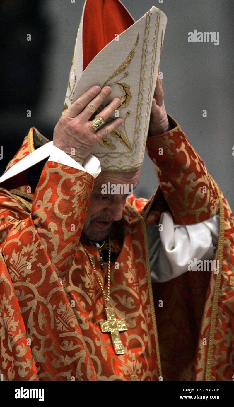 Cardinal Ignace Moussa Daoud, Prefect of Oriental Churches adjusts his ...