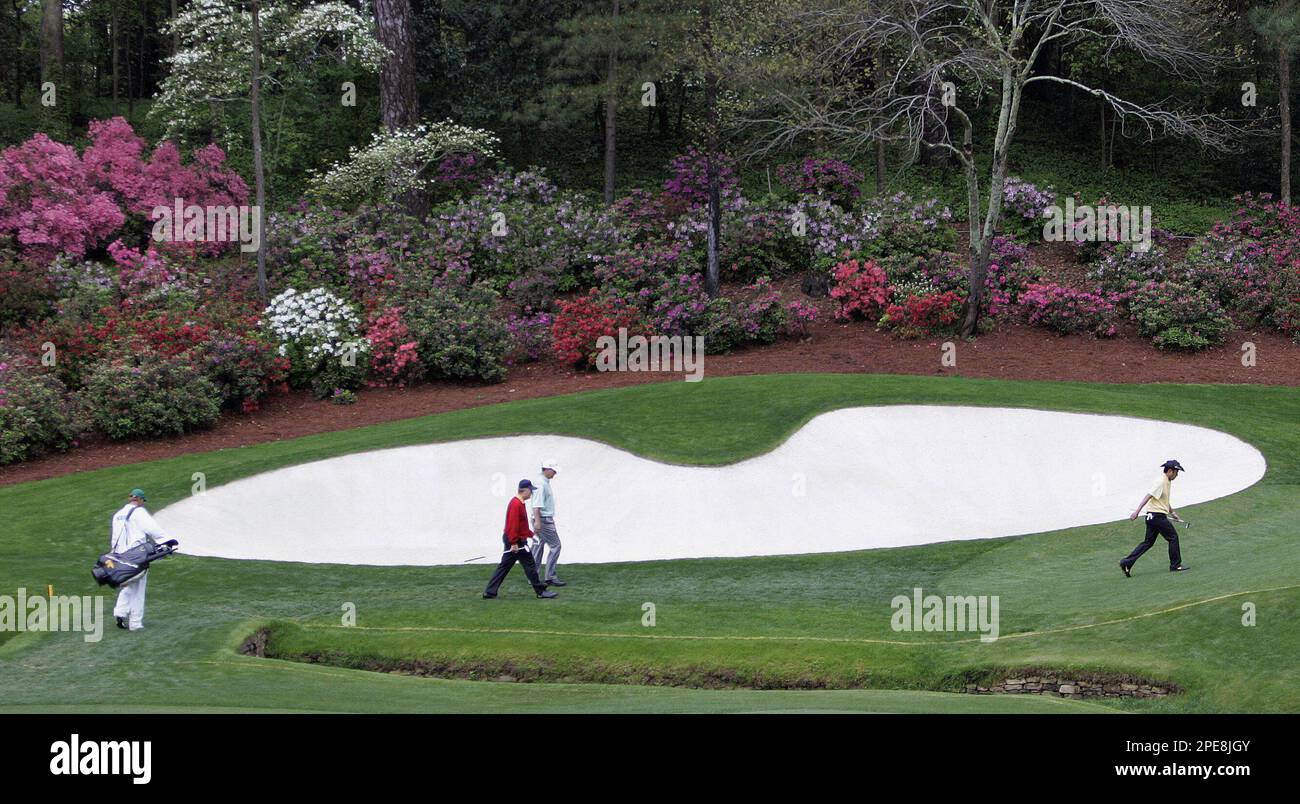 Jack Nicklaus, left, Jay Haas, center, and Shingo Katayama, right, of ...