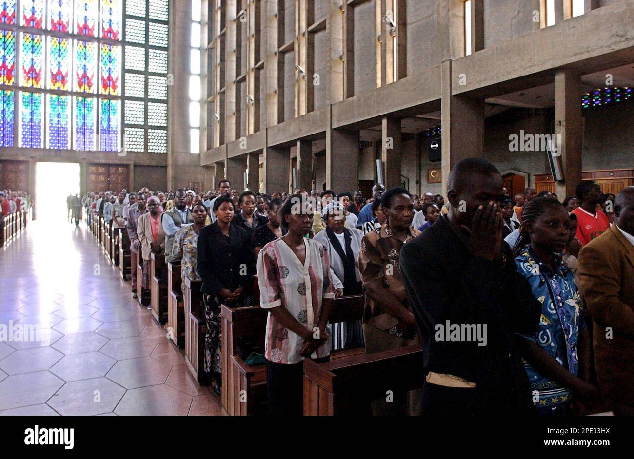 Kenyan Catholics pray for Pope John Paul II during a memorial mass at ...