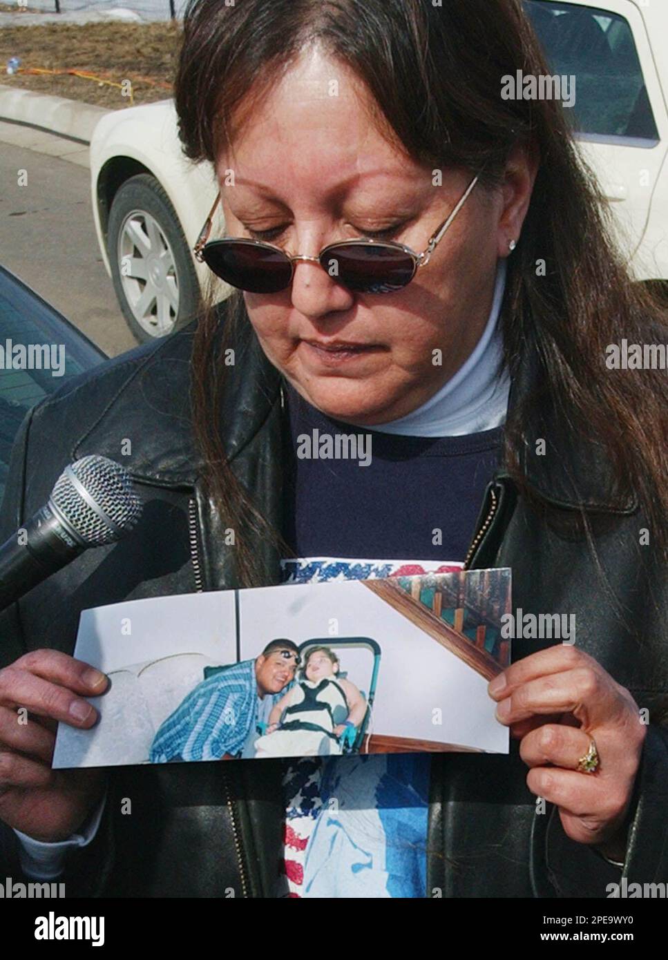 Victoria Brun shows a photo of her brother, slain Red Lake High School ...
