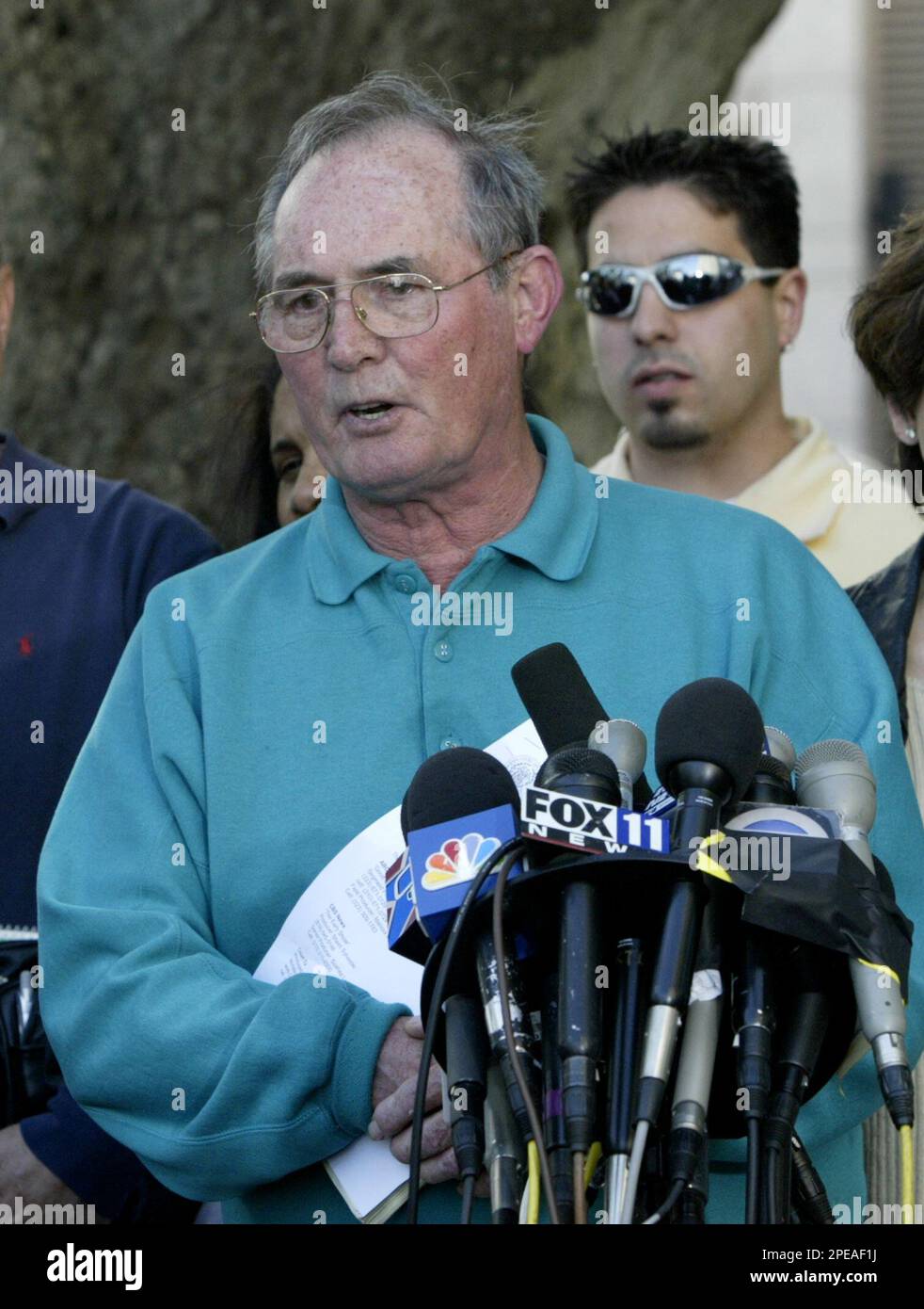 Jury foreman Thomas Nicholson talks to the media after Robert Blake was ...