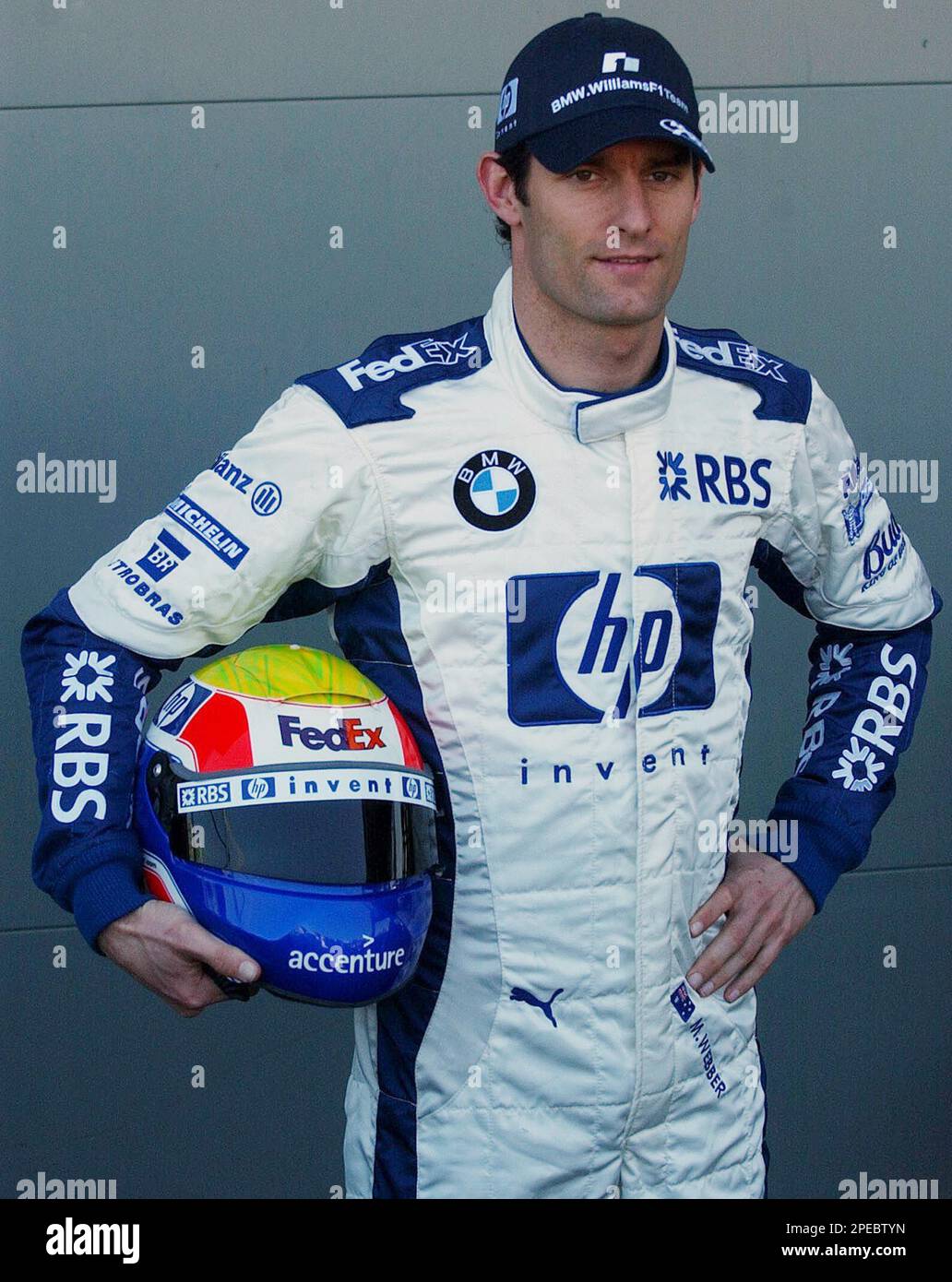 Williams Formula One team driver Australia's Mark Webber poses for ...