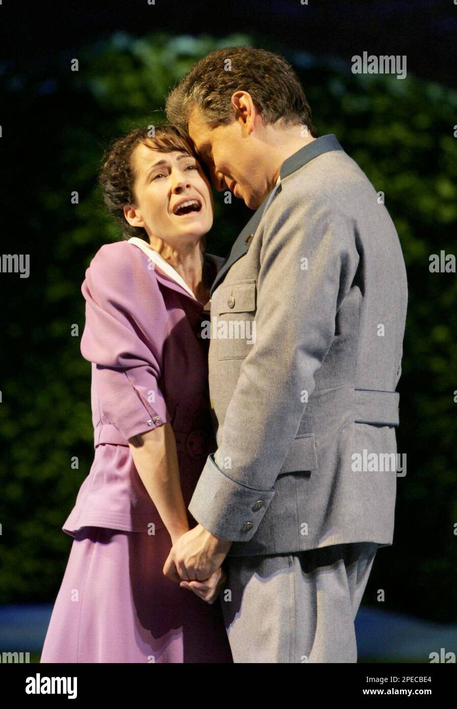Sandra Pires in the role of Maria Rainer and Michael Kraus as Captain ...
