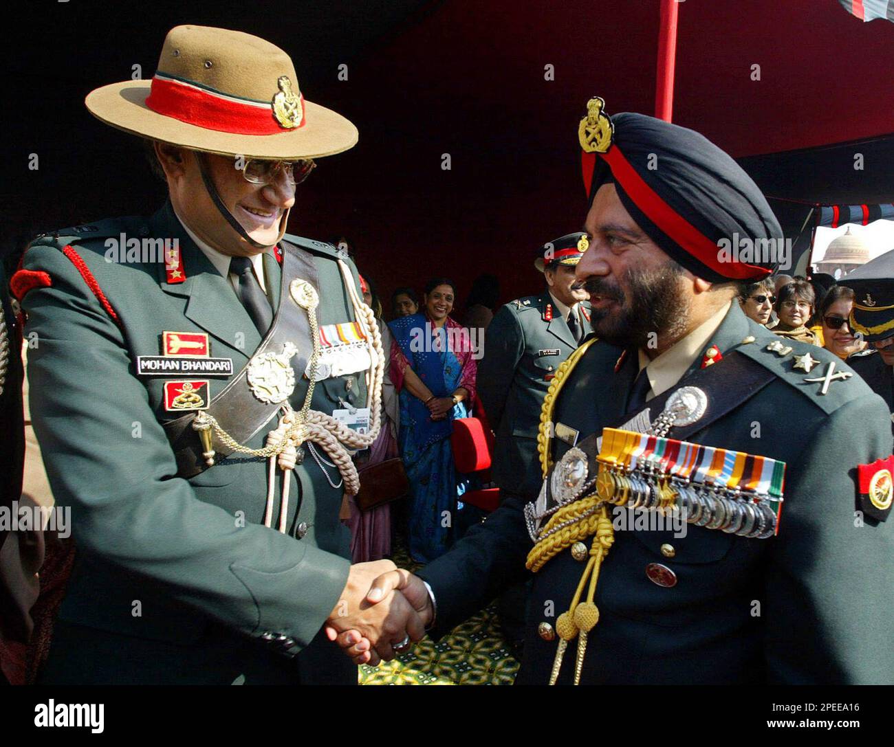 Newly appointed Indian Army Chief Gen. Joginder Jaswant Singh, right ...