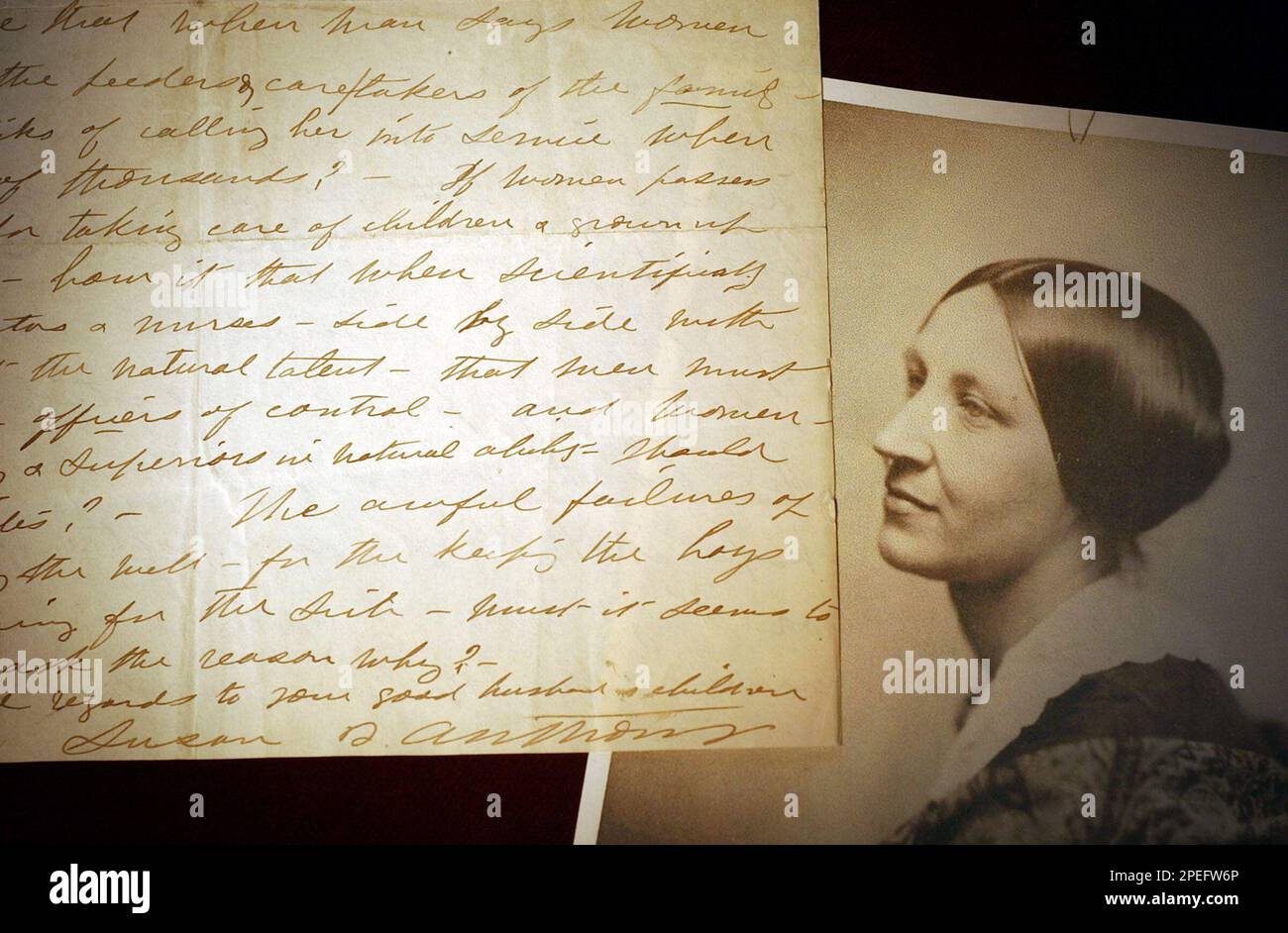 An original letter about male oppression of women's rights during the ...