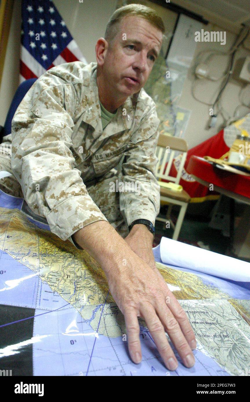 Colonel Thomas Greenwood, Commanding Officer of U.S. 15th Marine ...