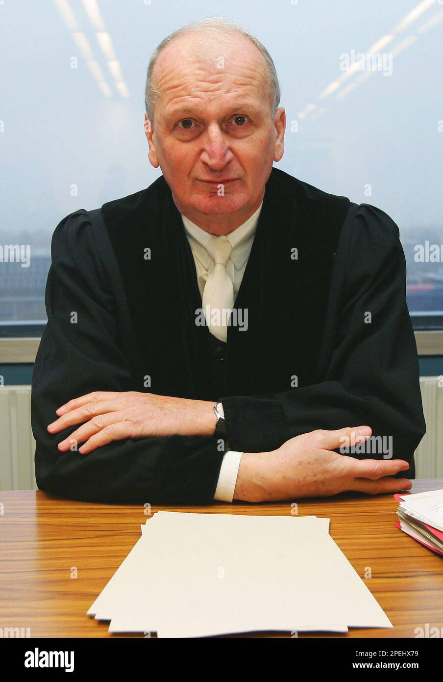 Staatsanwalt Gerd Manz waehrend des Prozesses gegen Freddy Quinn vor ...