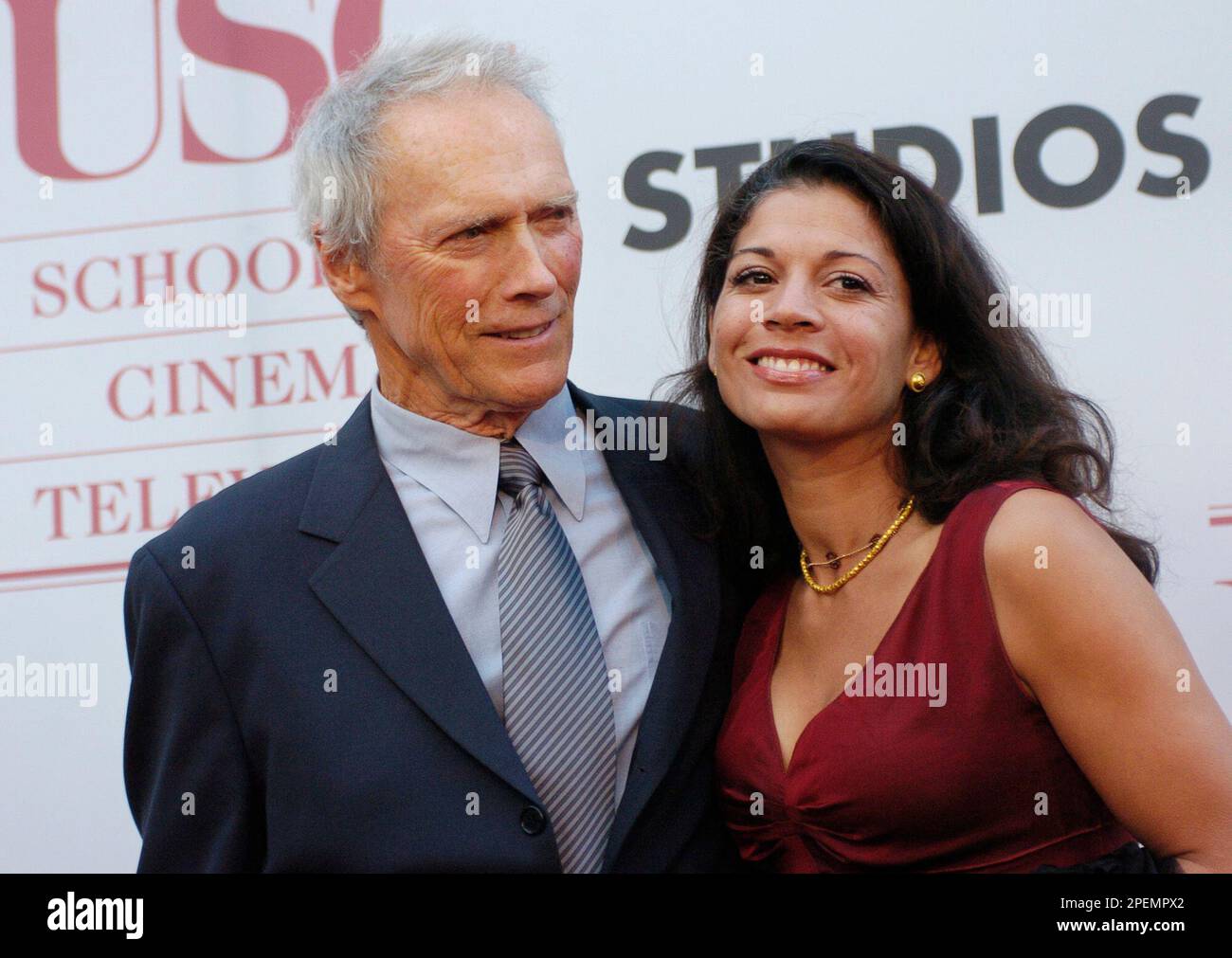 Actor/director Clint Eastwood and his wife Dina Ruiz arrive for the ...