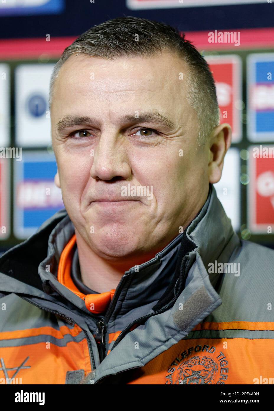 Castleford Tigers Interim Head Coach, Andy Last, sieht sich vor dem ...