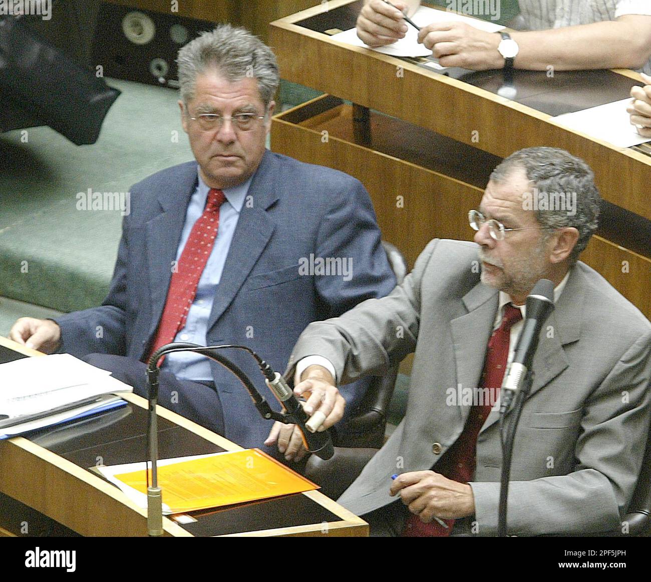SPOe Abgeordneter, 2. Nationalratspraesident Heinz Fischer und der ...
