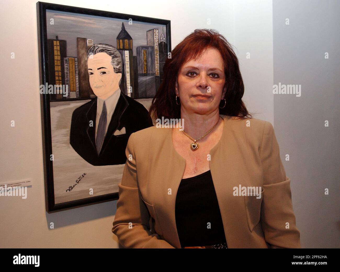 Victoria Gotti, widow of John Gotti, poses Thursday, July 17, 2003 in ...