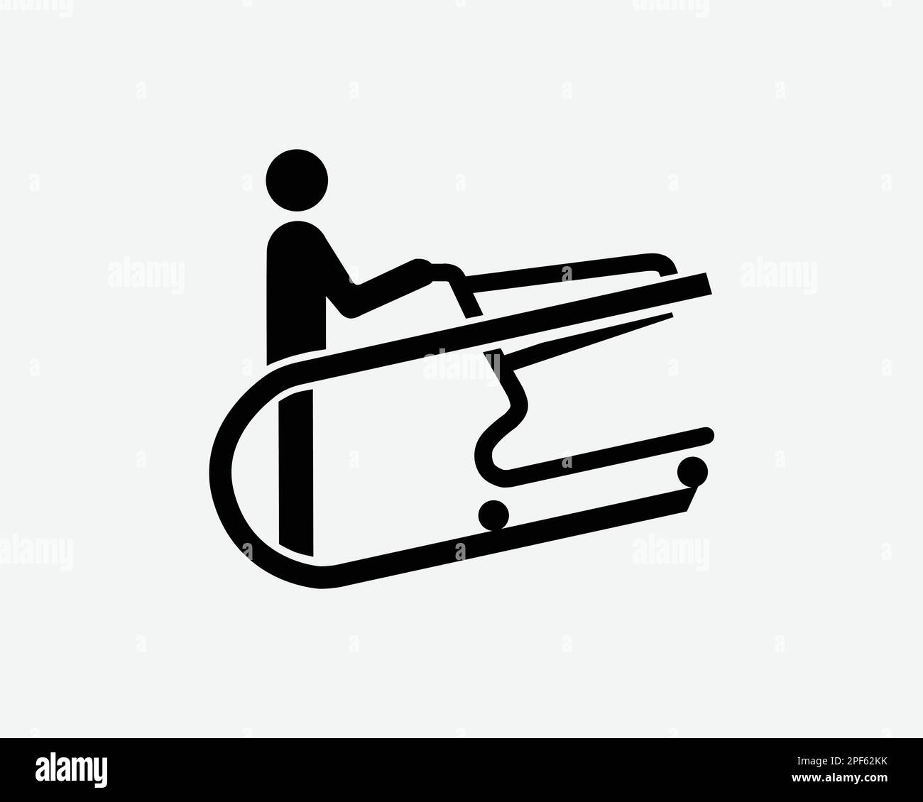 Push Cart Escalator Travelator Trolley Man Person Drückt Schwarz Weiß ...