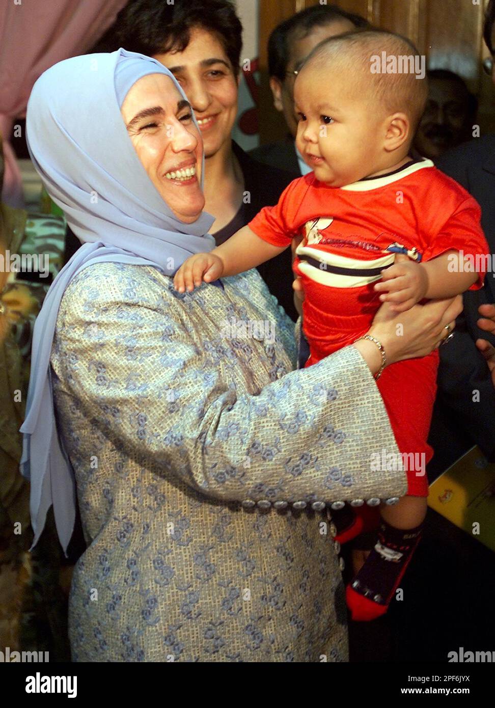 Emine Erdogan, wife of Turkish Prime Minister Recep Tayyip Erdogan ...