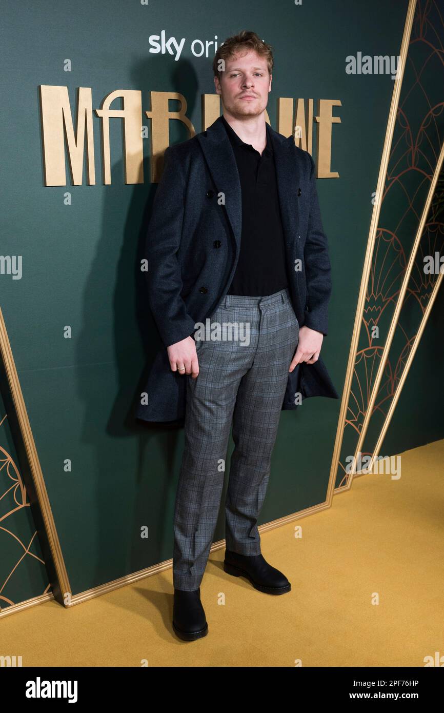 Solly McLeod poses for photographers upon arrival at the UK premiere of ...