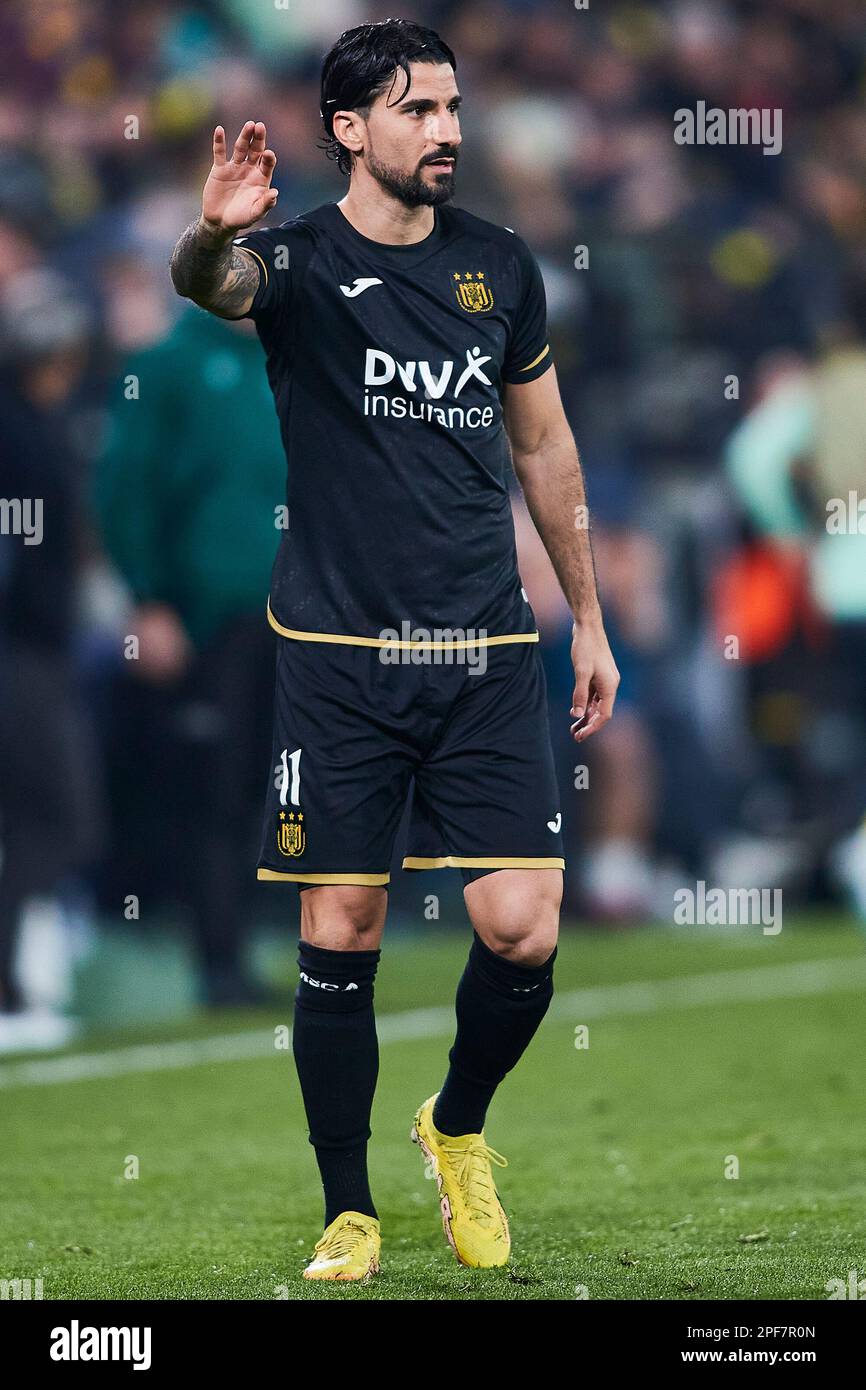 Villarreal, Spanien. Am 16. März 2023 reagiert Lior Refaelov von RSC ...