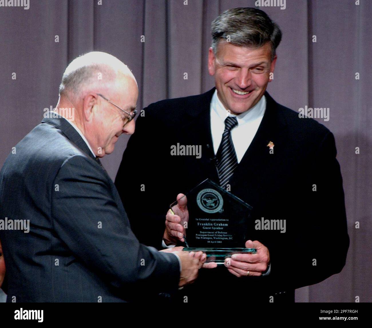 Franklin Graham, CEO of the Billy Graham Evangelistic Association ...