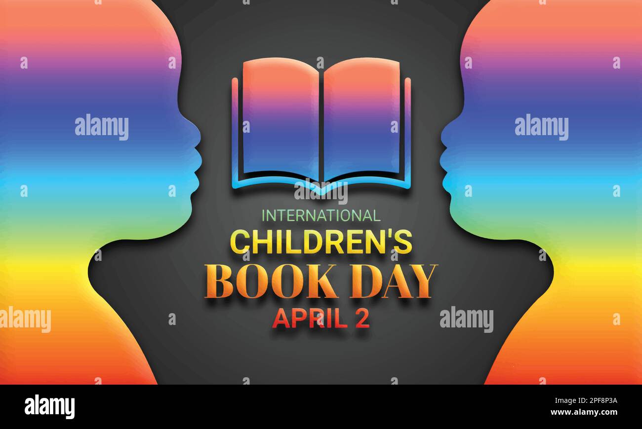 Internationaler Tag für Kinderbücher. Designvorlage für Banner, Karte ...