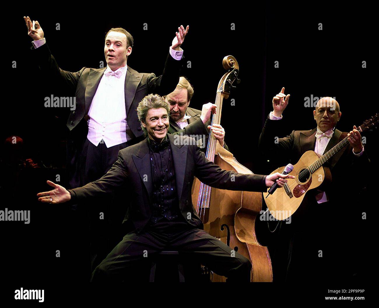 Tommy Tune, front, performs with the Manhattan Rhythm Kings, from left ...