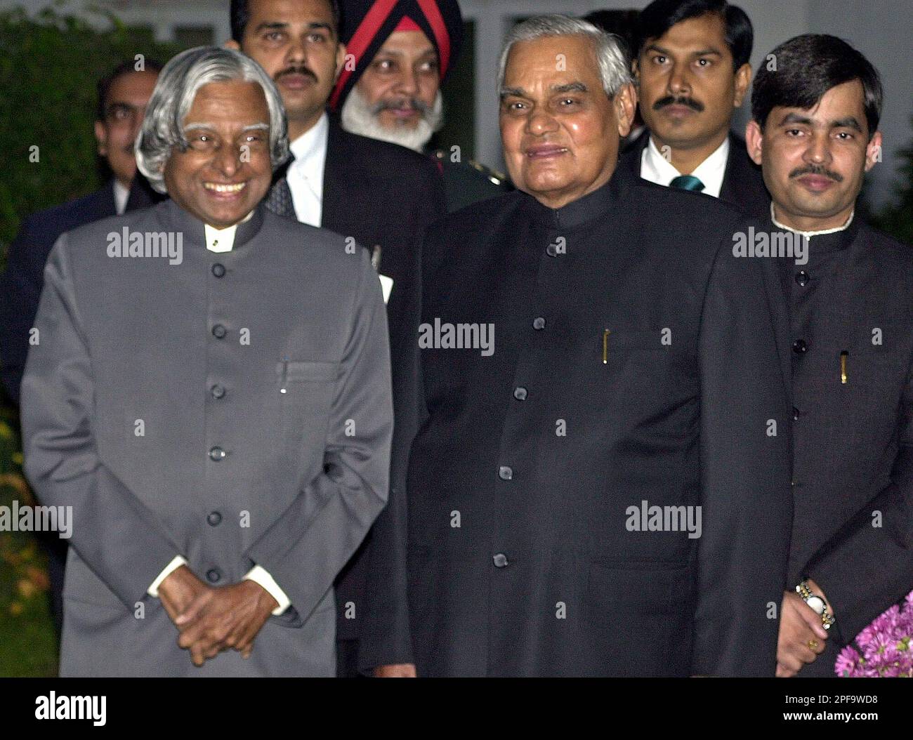 Indian President A.P.J. Abdul Kalam, left, and Prime Minister Atal ...