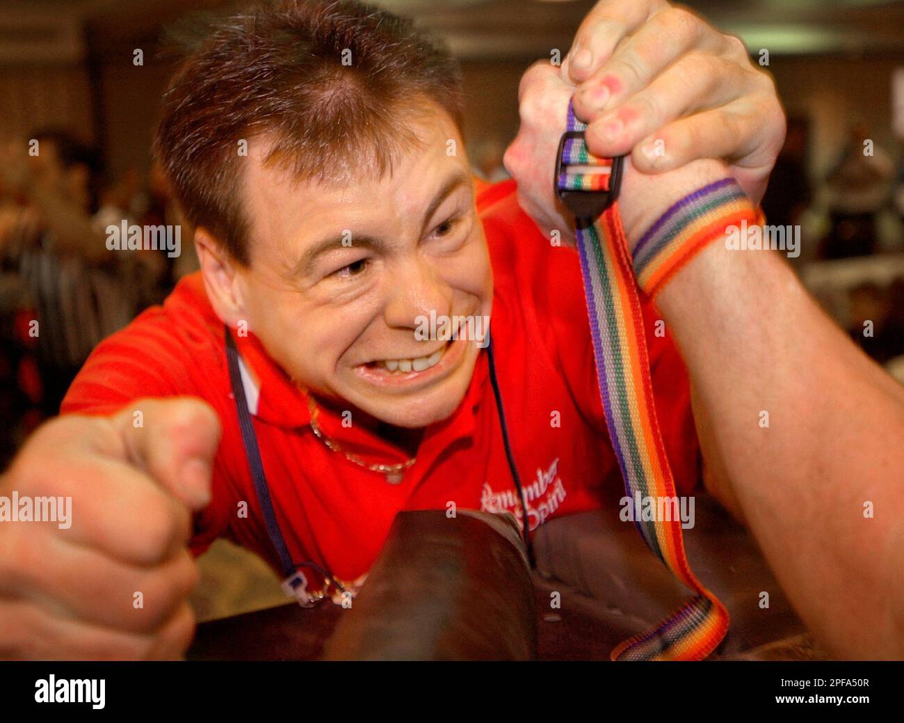 Canadian team member Artie McMaster shows his winning form while ...