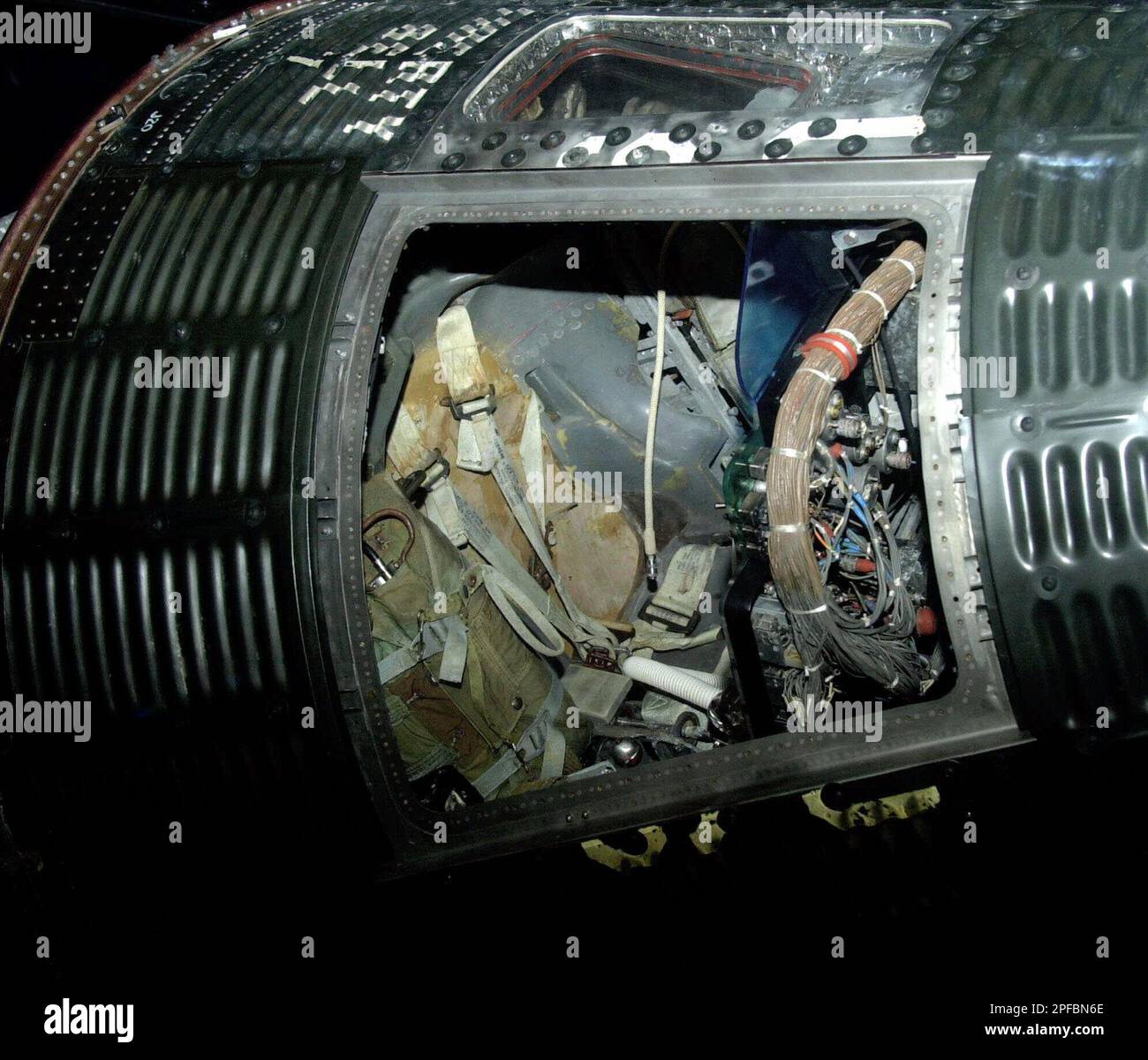 A view inside Liberty Bell 7, former astronaut Gus Grissom's capsule that sank to the bottom of ...