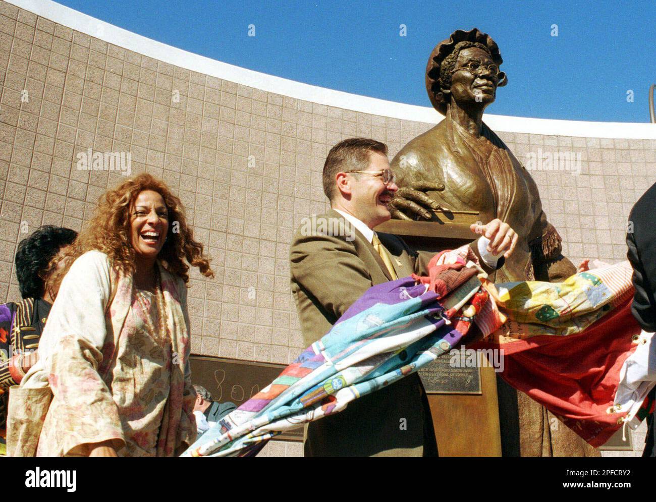 Artist Tina Allen, left, and Michigan State Rep. Mark Schauer, D-Battle ...