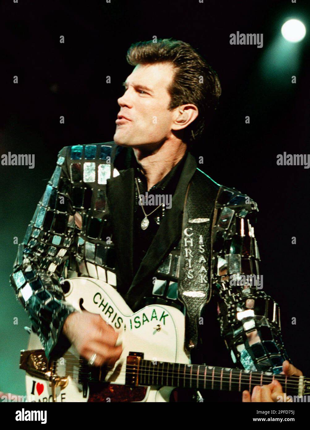 Chris Isaak croons onstage during the California Music Awards at the ...