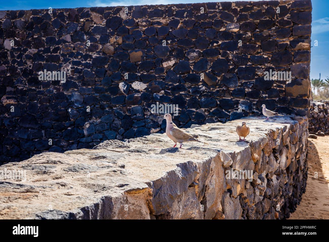Hornos de Cal de la Guirra Kalköfen an der Küste von Fuerteventura auf ...