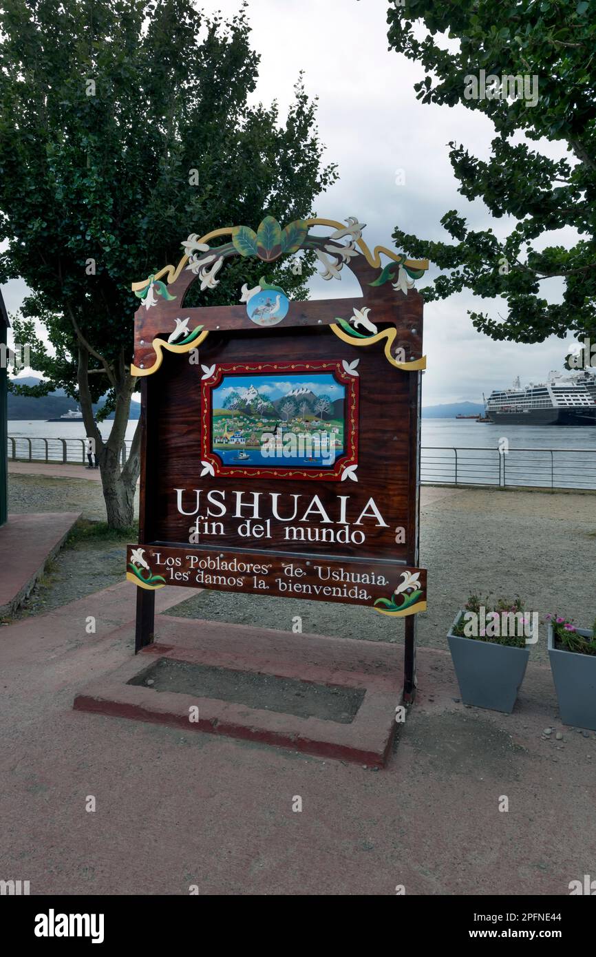 Argentina ushuaia sign -Fotos und -Bildmaterial in hoher Auflösung – Alamy