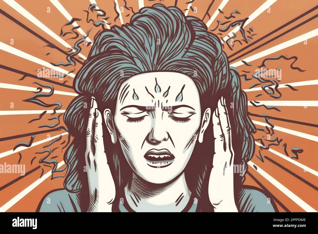 Die Gesamtwirkung der Illustration besteht darin, die Komplexität und ...