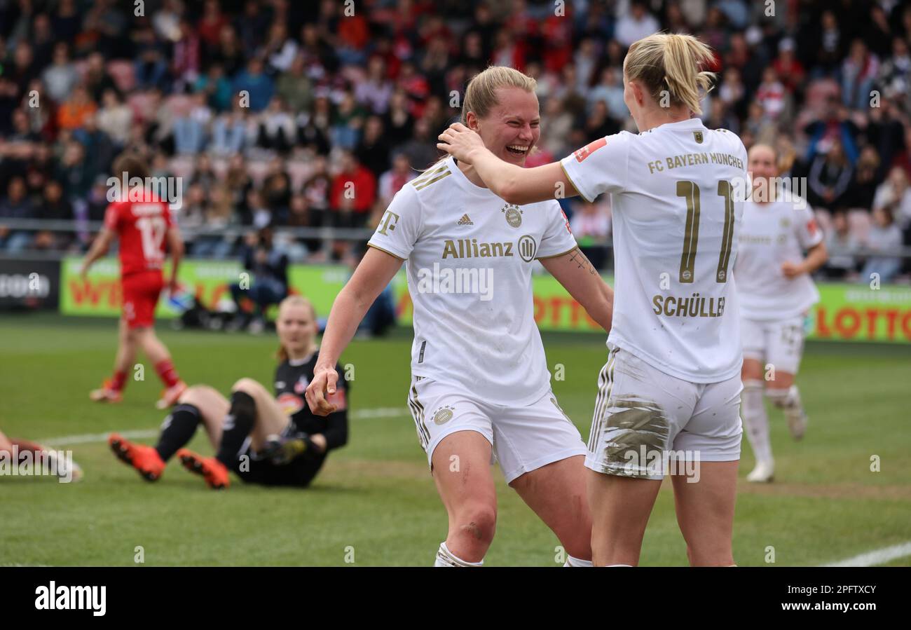 Maximiliane Rall (Bayern), Lea Schueller (Bayern), 1. FC Köln - FC ...
