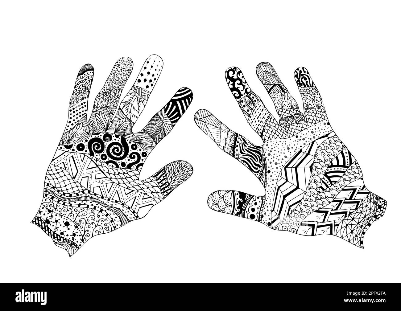 Zentangle stil -Fotos und -Bildmaterial in hoher Auflösung – Alamy