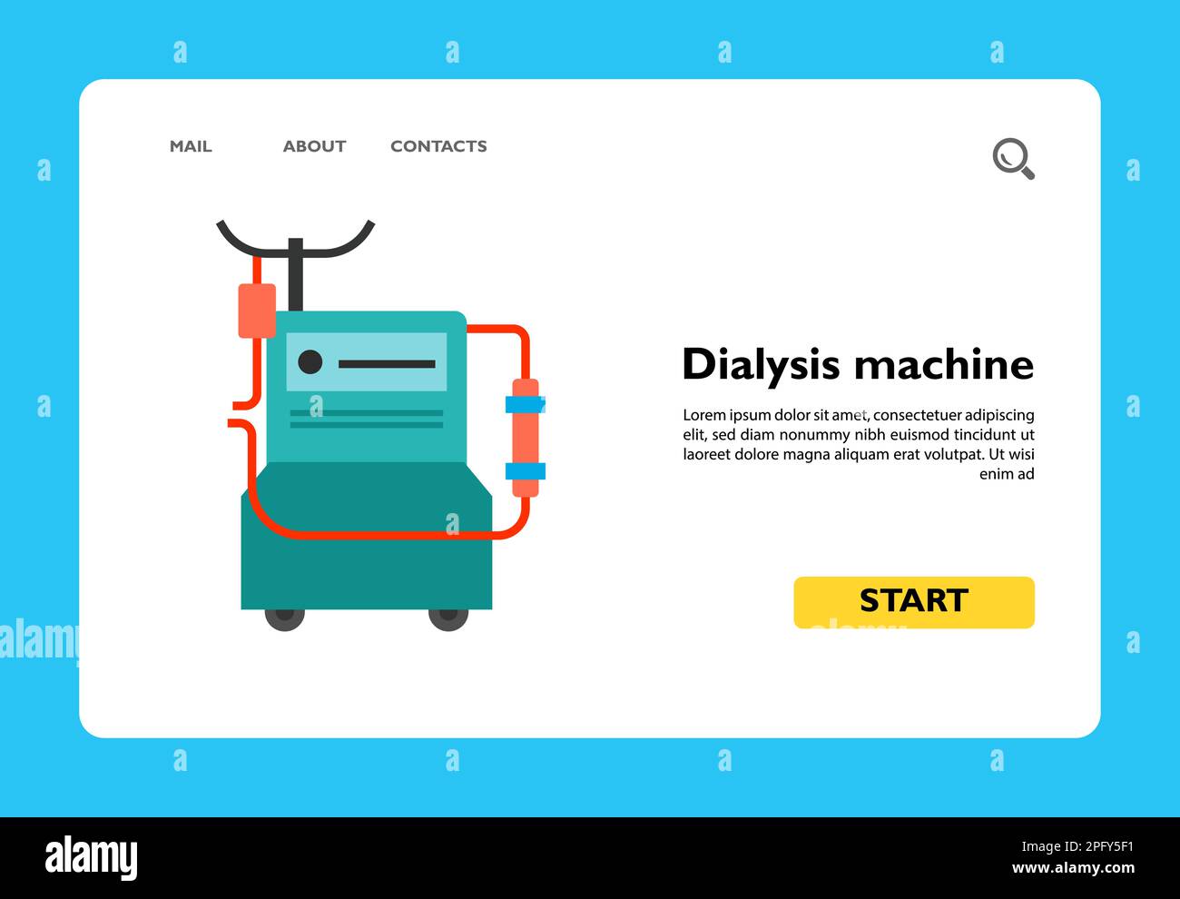 Dialysis machine Stock-Vektorgrafiken kaufen - Alamy