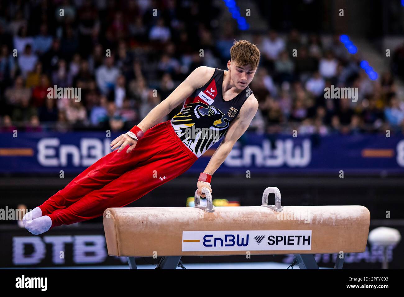 Stuttgart, Deutschland. 19. März 2023. Pascal Brendel aus Deutschland ...