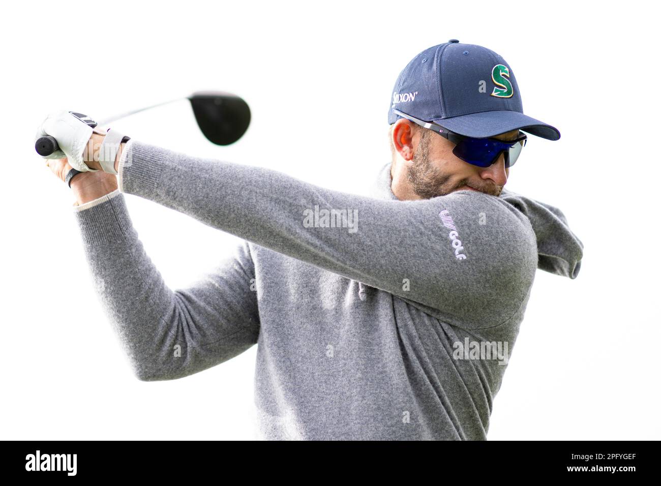 Dean Burmester of Stinger GC seen on the driving range during the final ...