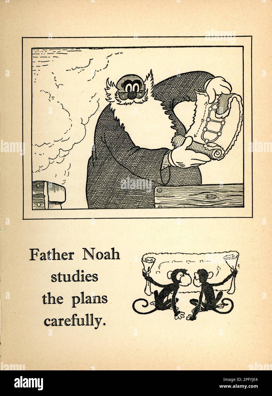 Seite aus British Children's Book von circa 1934/5 für WALT DISNEY ...