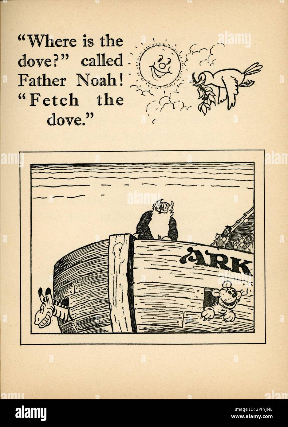 Seite aus British Children's Book von circa 1934/5 für WALT DISNEY ...