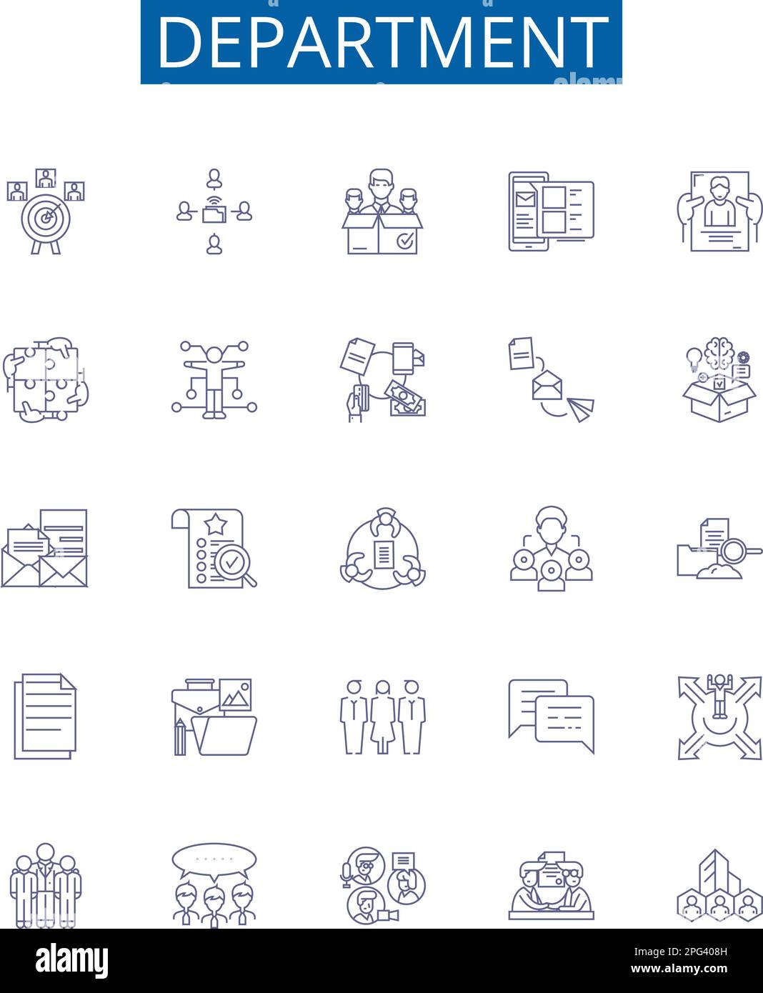 Zeichen für Abteilungslinien festgelegt. Design-Sammlung von Division ...