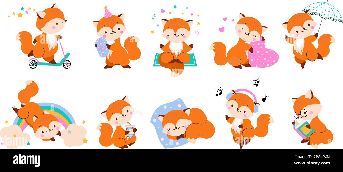 Cartoon fuchs -Fotos und -Bildmaterial in hoher Auflösung – Alamy
