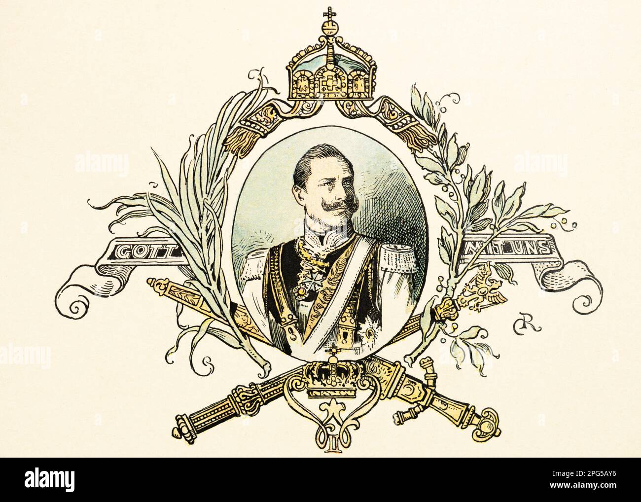 Deutscher Kaiser Wilhelm II., Wilhelm II. Und sein Motto Gott mit uns ...