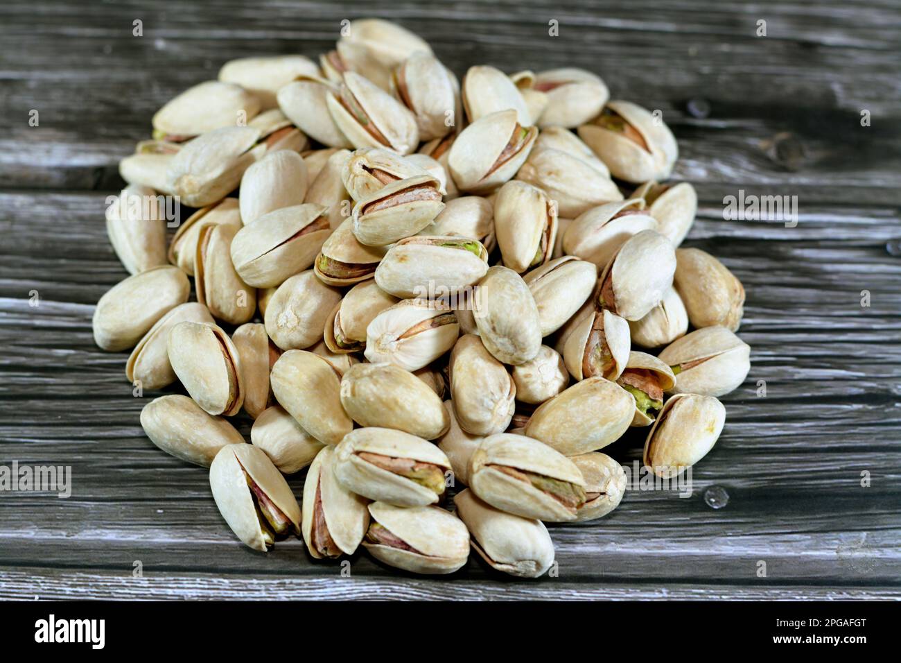 Die Pistazien, die Cashew-Familie, ein kleiner Baum, der aus einem ...