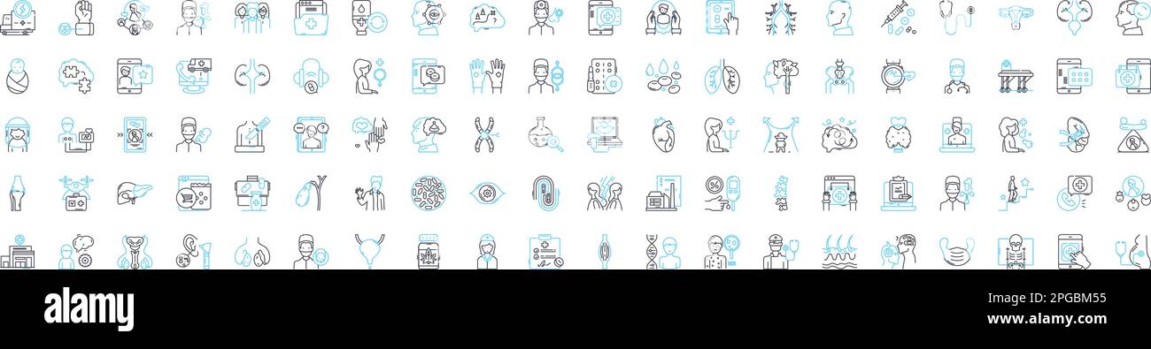 Symbole für Vektorlinien des menschlichen Körpers festgelegt. Anatomie ...