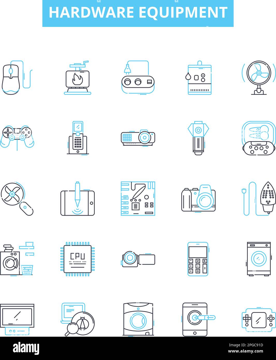 Symbole für elektrische komponenten Ausgeschnittene Stockfotos und ...
