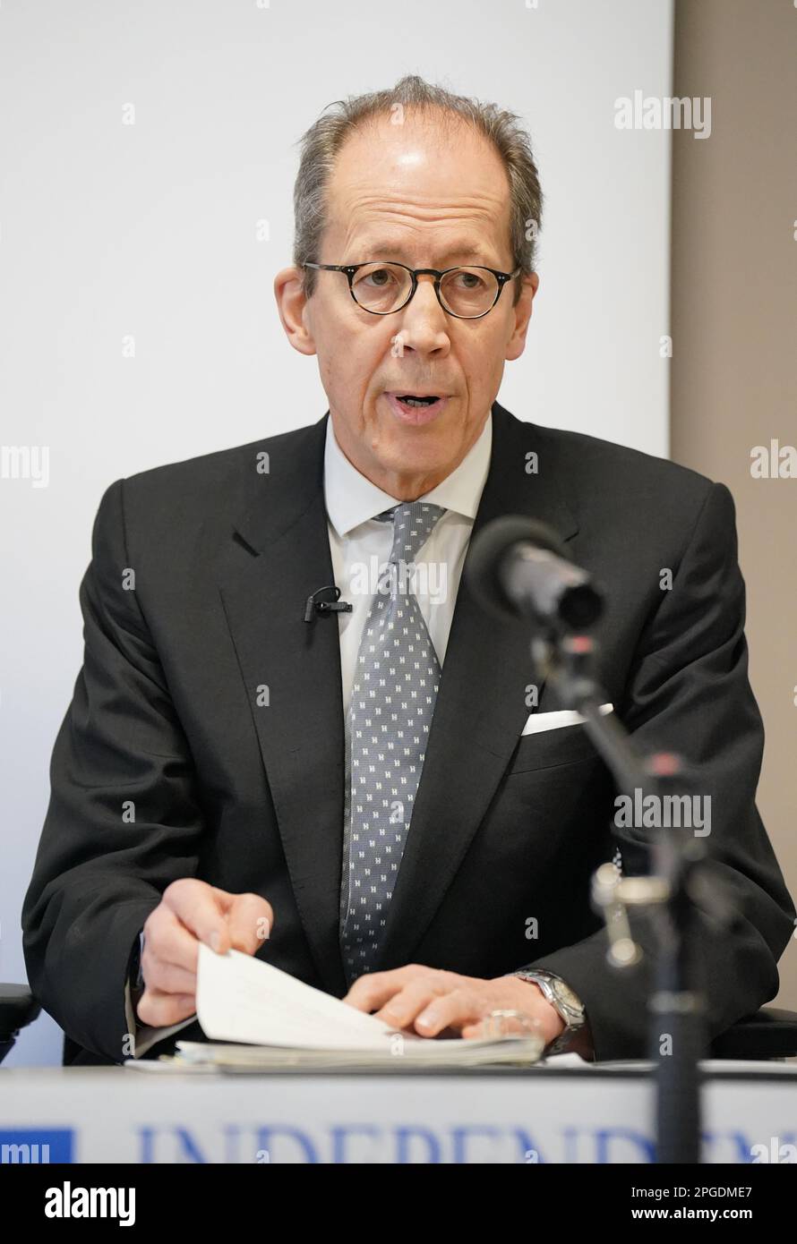 Lord Justice Haddon-Cave, Vorsitzender der Unabhängigen Untersuchung zu ...