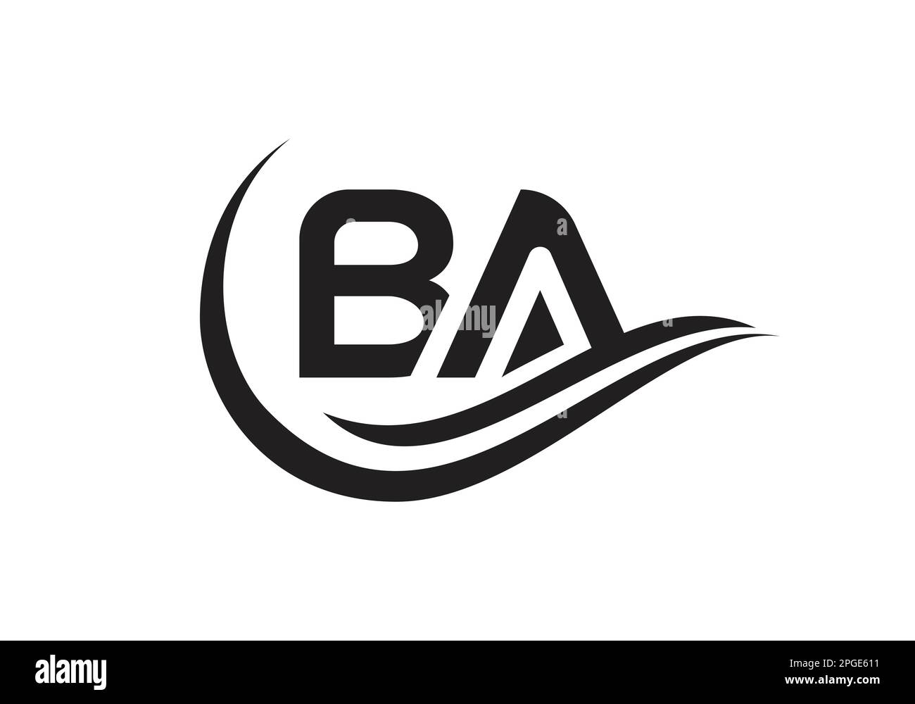 Ba logo design Schwarzweiß-Stockfotos und -bilder - Alamy