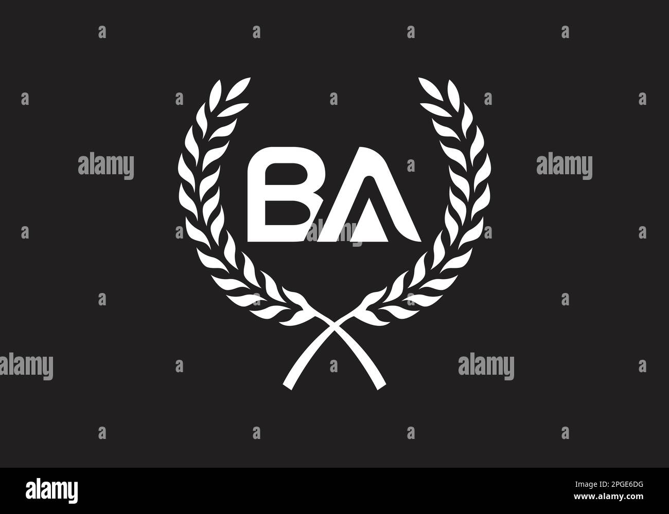 Ba logo design Schwarzweiß-Stockfotos und -bilder - Alamy