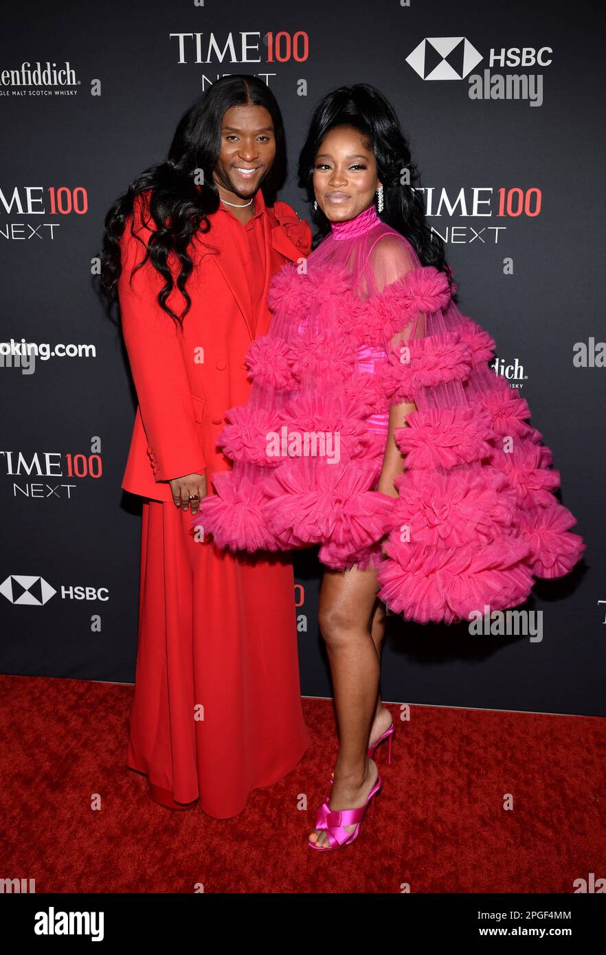 FILE - Law Roach, left, and Keke Palmer attend the Time100 Next list ...