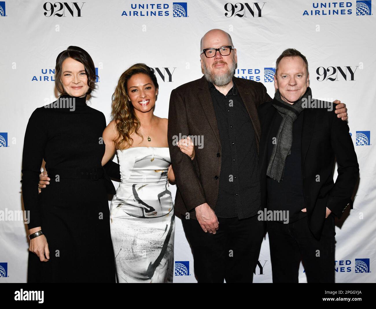 Enid Graham, left, Meta Golding, John Requa and Kiefer Sutherland from ...