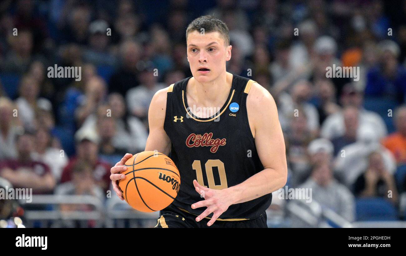 Charleston forward Ante Brzovic (10) during the first half of a first ...